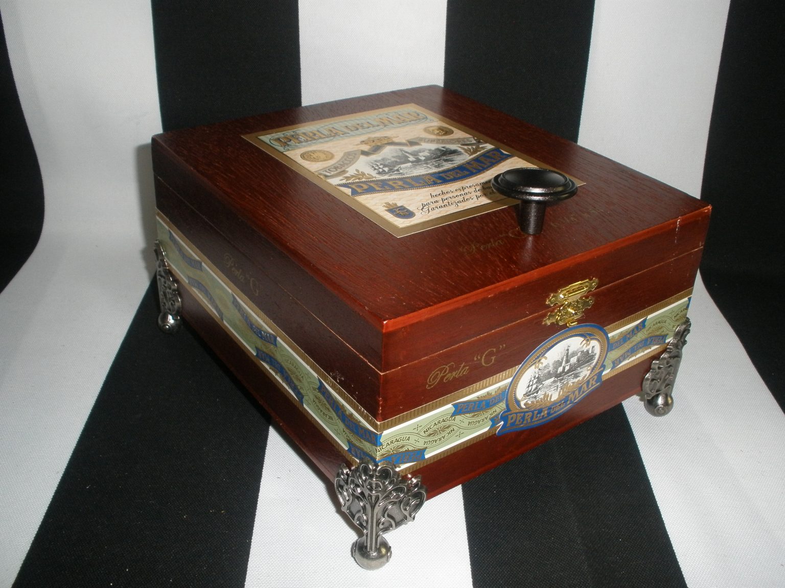 SOLD 1327 Perla del Mar Cigar **Man Box** Watch Box, Dresser Valet ...