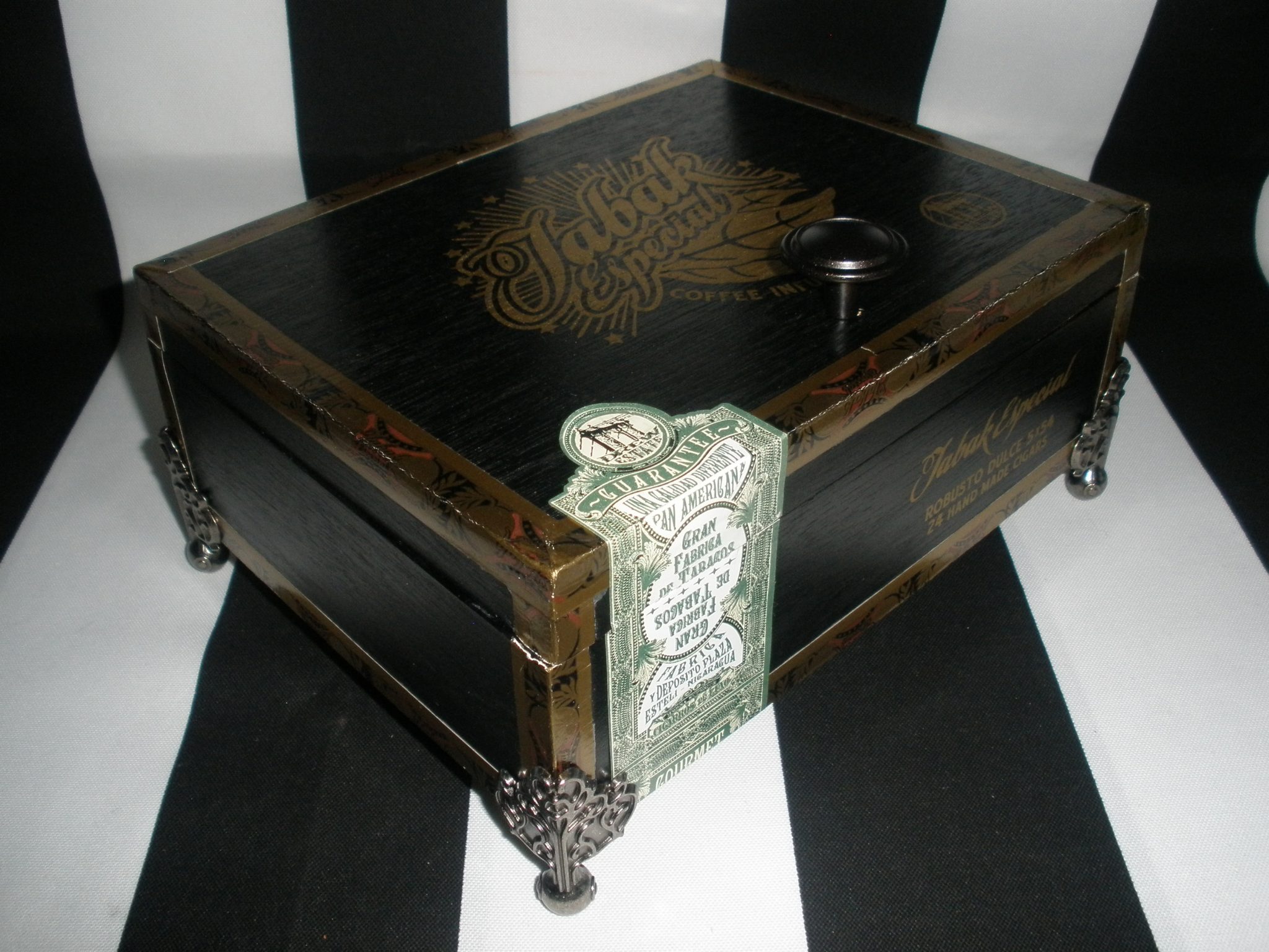 SOLD 1346 Tabak Cigar **Man Box**, Dresser Valet, Watch Box, Stash Box ...