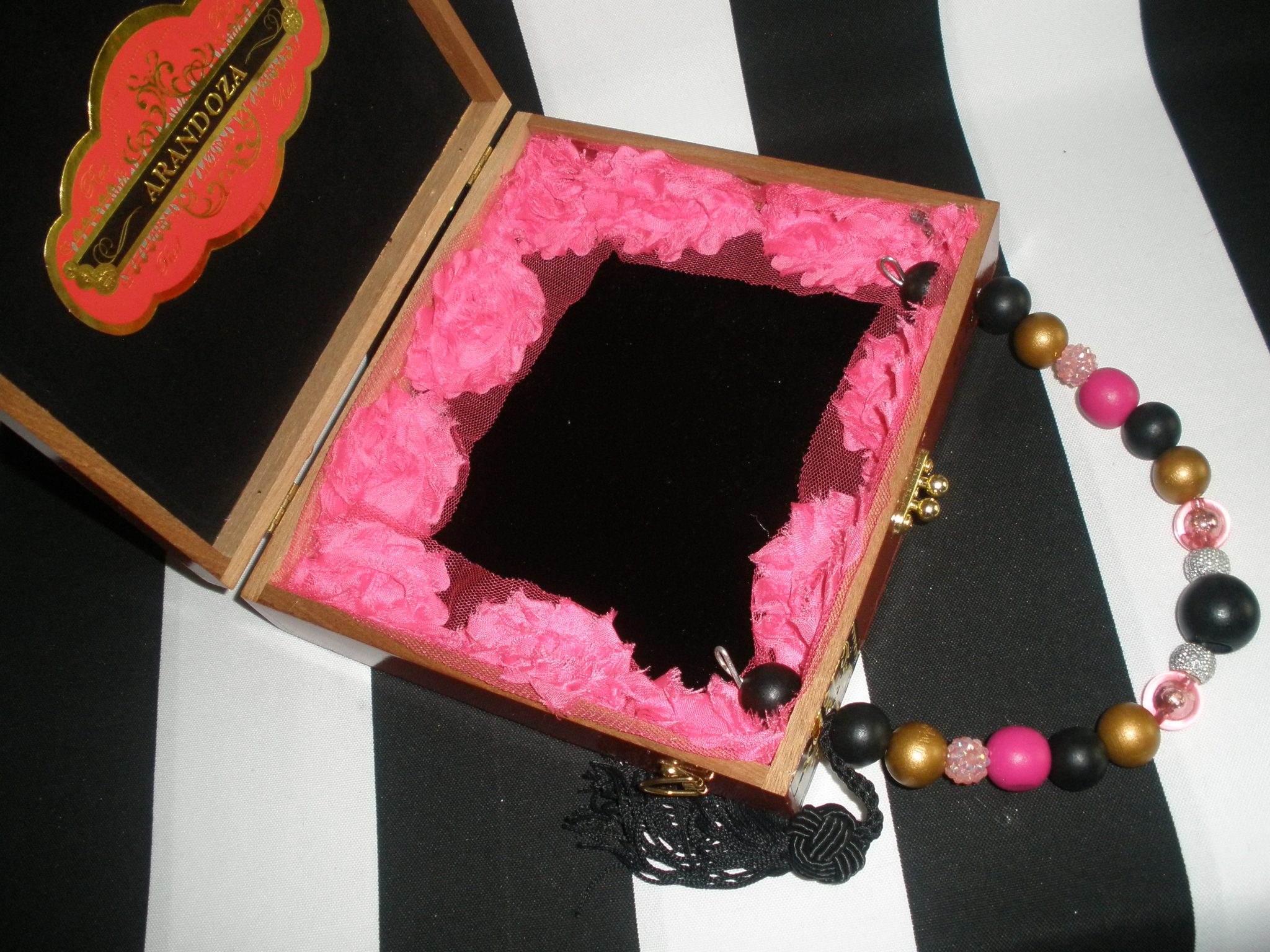 SOLD 1426 Pink Flamingo Florida Poster Cigar Box Purse ...