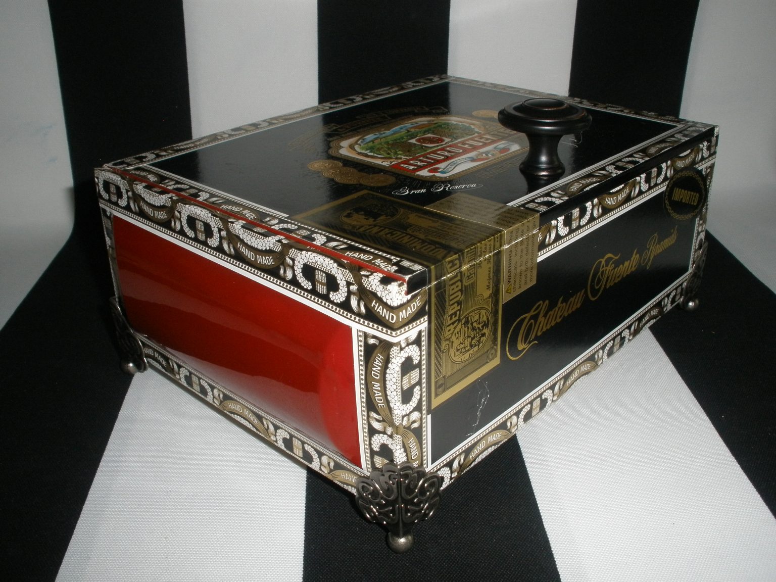 1437 Fuente Pyramids Cigar **Man Box** Valet, Watch Box, Stash Box ...