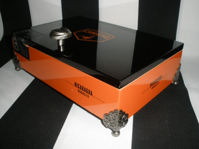 SOLD 1518 Orange Camacho Cigar **Man Box**Dresser Valet, Watch Box ...