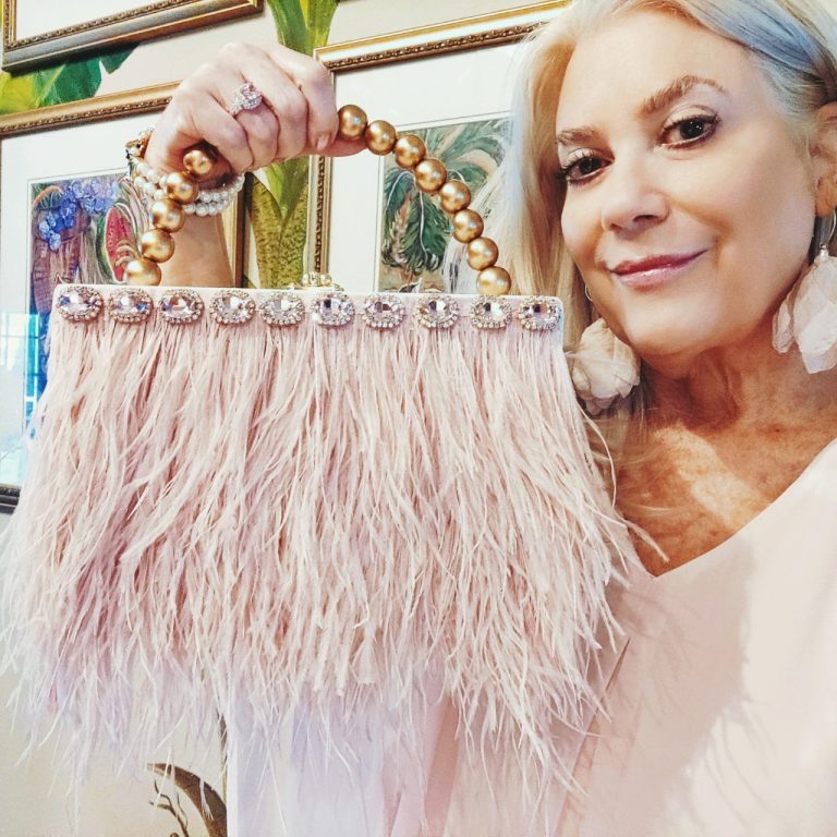 Pink Ostrich Feather Splendor Cigar Box Purse - humadorablesbysusan.com